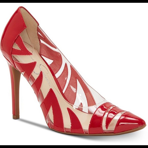 Jessica Simpson | Shoes | Jessica Simpson Red Patent Palmra Pump 9 ...